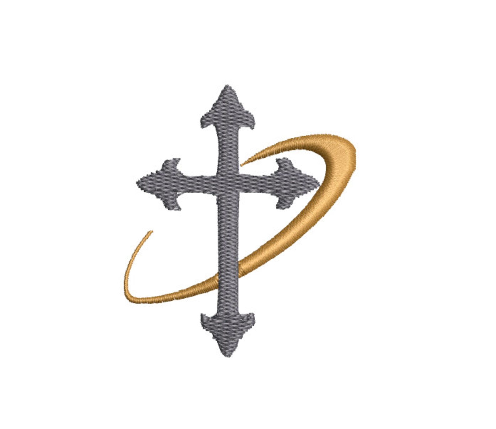 Religious Cross Machine Embroidery Design, 4x4 Hoop, Cross Embroidery ...