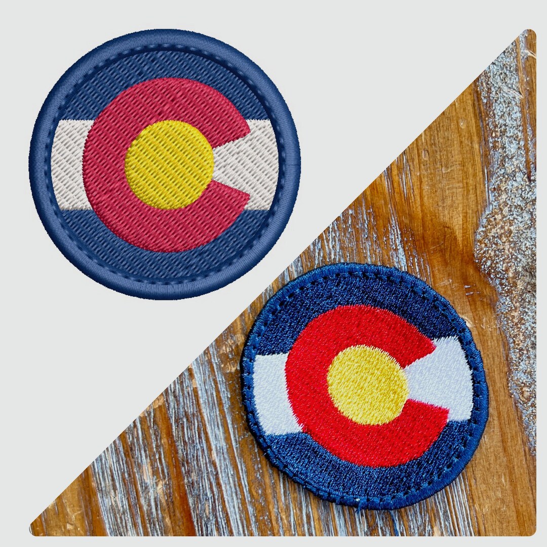 ITH Colorado Flag Patch Machine Embroidery Design, Colorado Patch ...