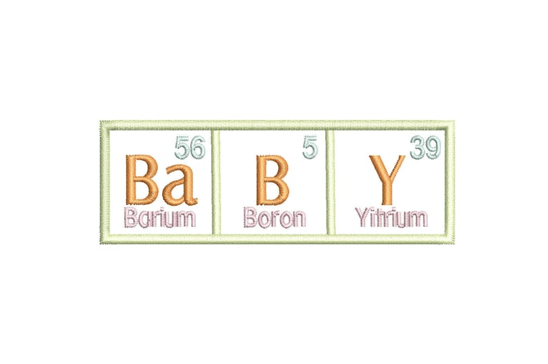 Baby Periodic Table of Elements Machine Embroidery Design-4x4 - Etsy