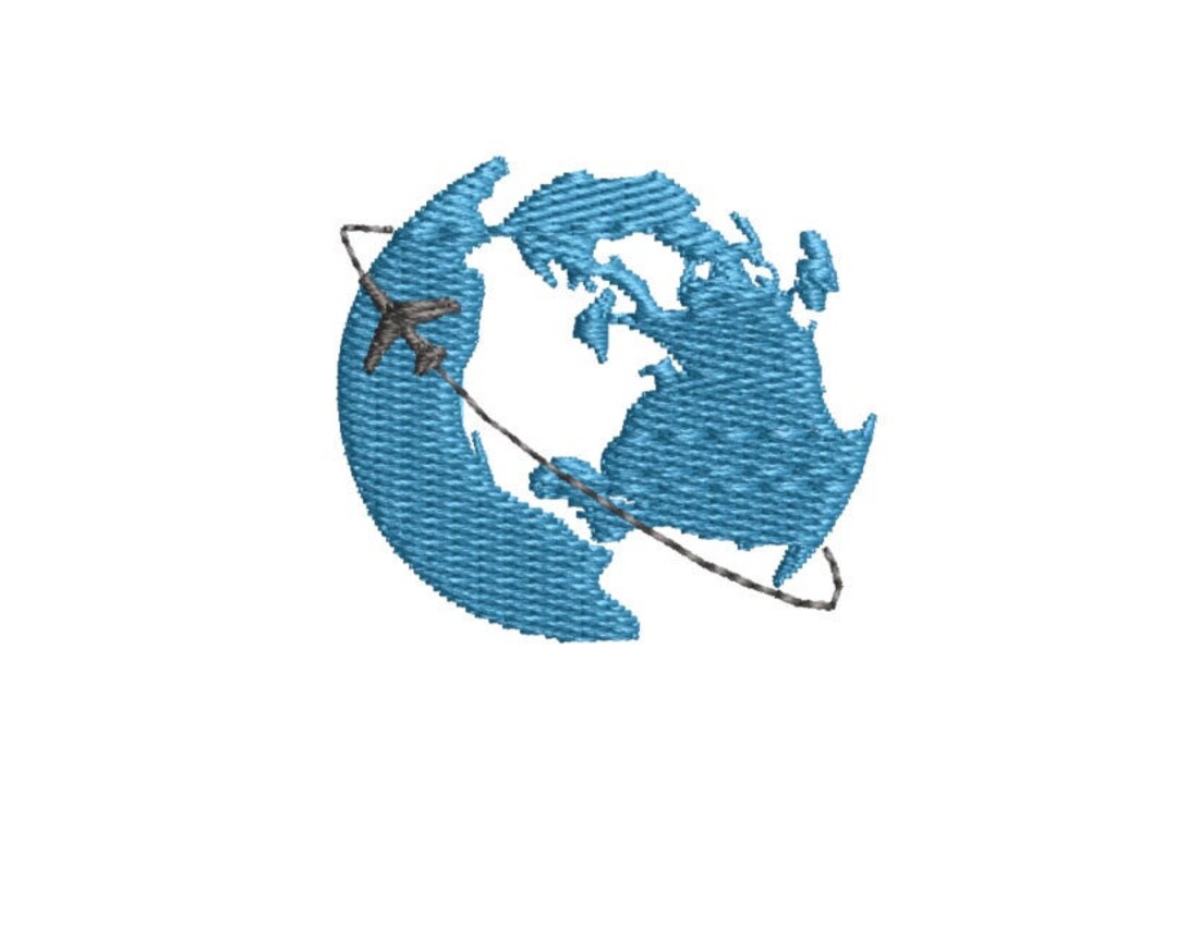 Tiny World Globe Machine Embroidery Design, Globe Embroidery Design ...