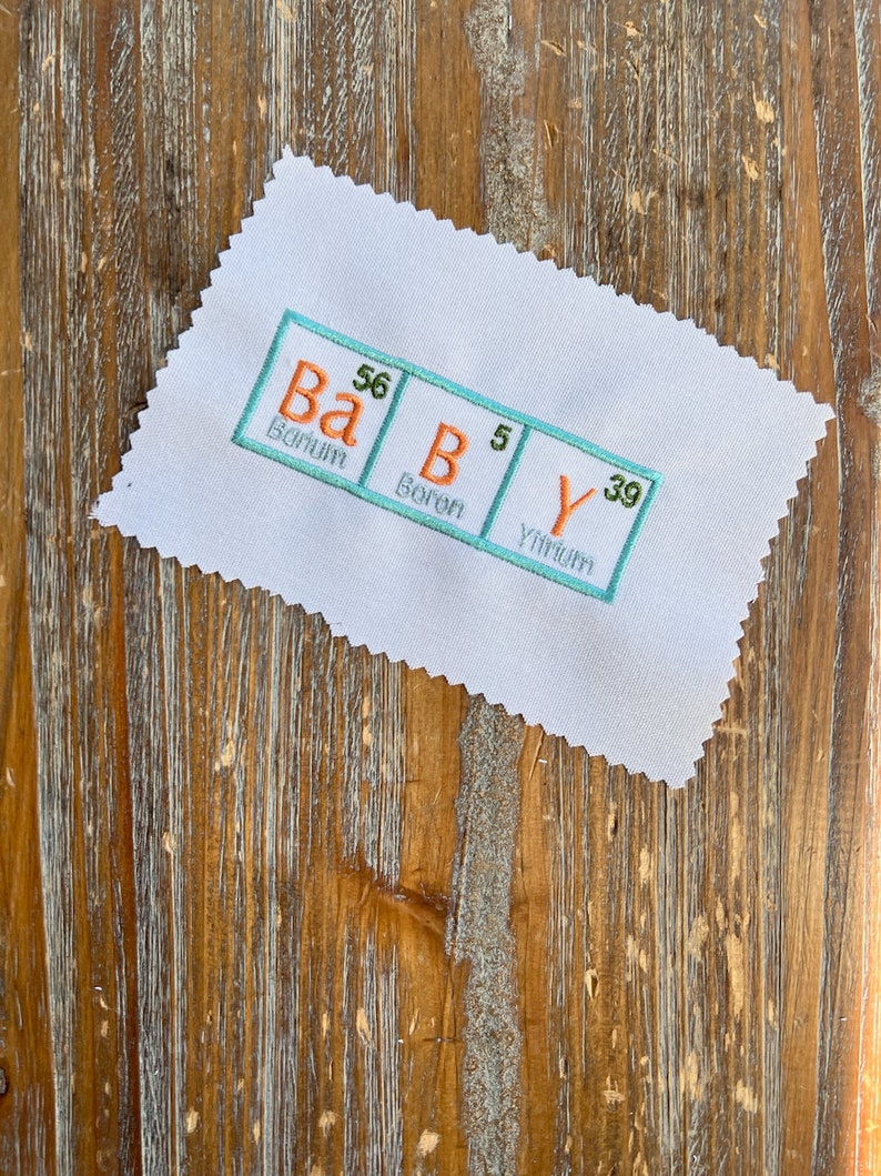 Baby Periodic Table of Elements Machine Embroidery Design-4x4 - Etsy