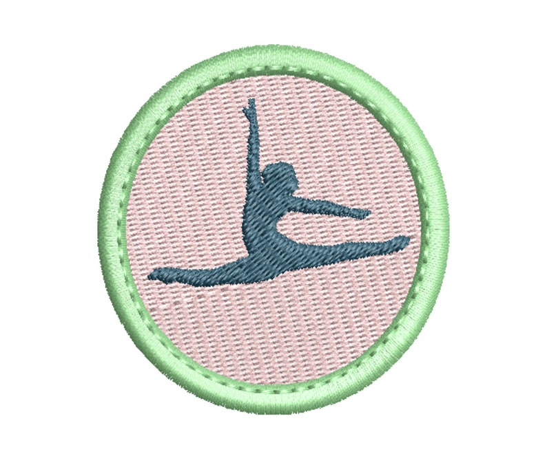 Dance Patch Machine Embroidery Design 2 Designs Patch | Etsy