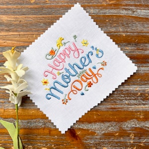 Happy Mother's Day Machine Embroidery Design, 2 Sizes, Mother's Day ...