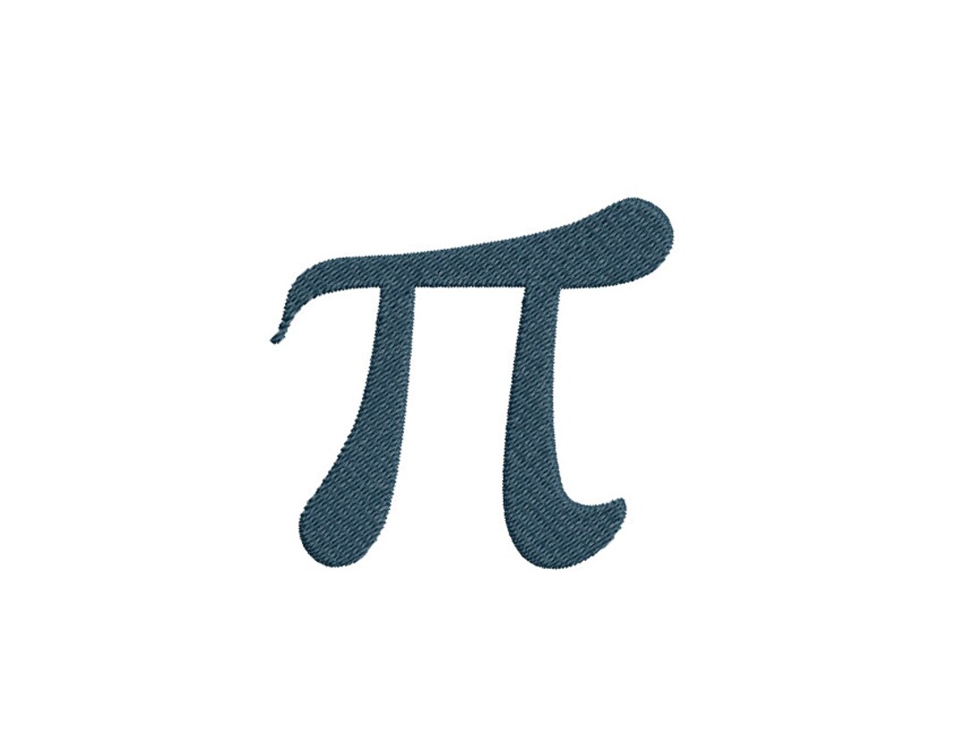 Pi Machine Embroidery Design 3.1415, Pi Embroidery Design, Teacher ...
