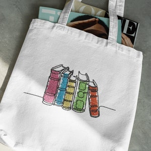 Stack of Books Machine Embroidery Design, 4 Sizes, Scribble Doodle ...