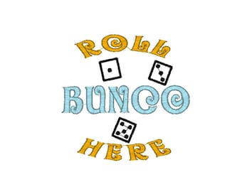 It's Bunco Time - Machine Embroidery Design, Bunco Game Embroidery ...