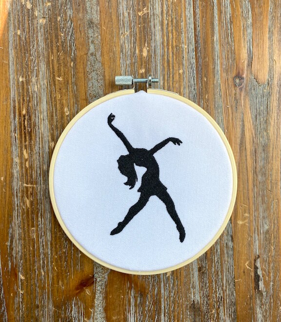 Dance Machine Embroidery Design / 2 designs Dance Silhouette | Etsy