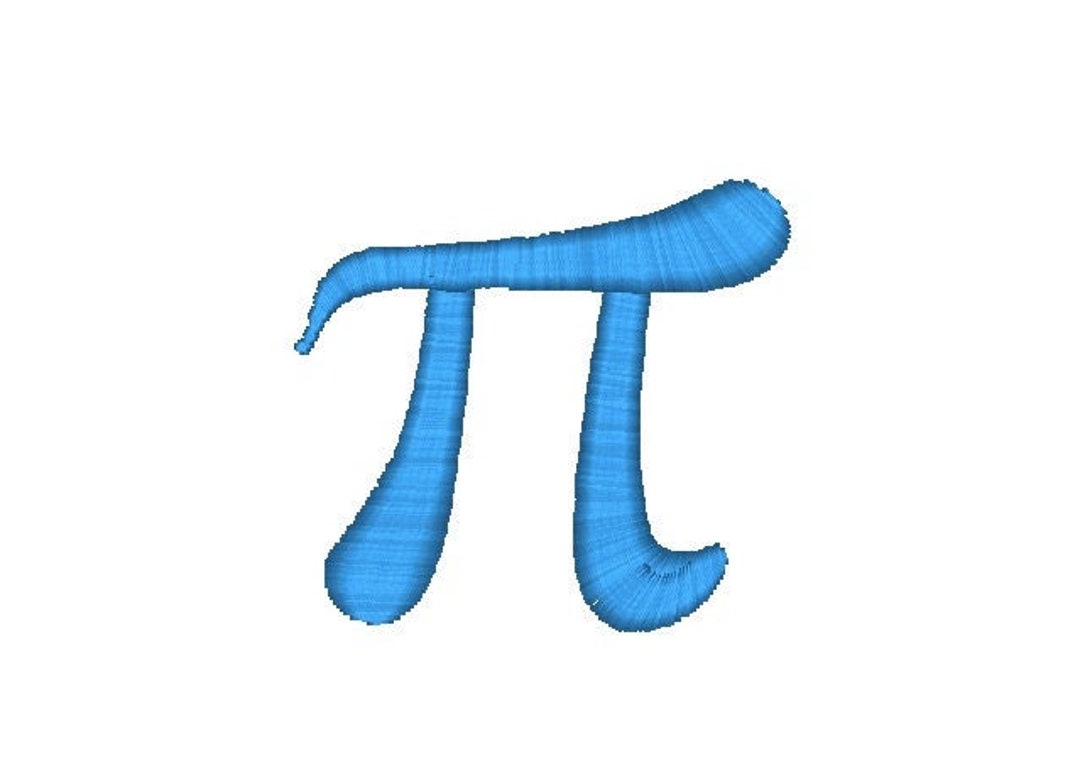 Mini Small Pi Machine Embroidery Design, Pi Embroidery Design, Math ...