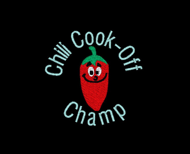 Chili Cook-Off Champ Machine Embroidery Design chili | Etsy