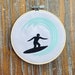 Surf Machine Embroidery Design, 2 Sizes, Surfing Embroidery Design ...