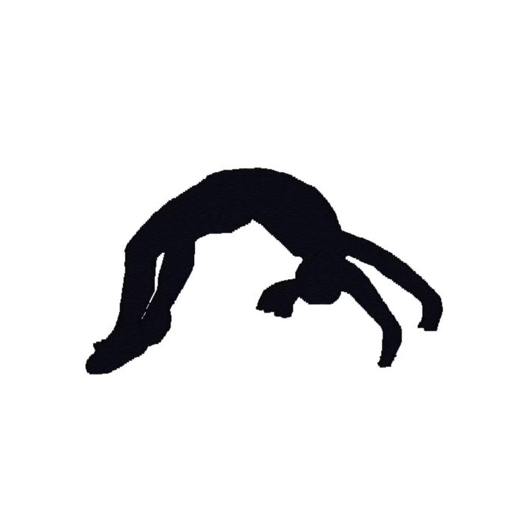 Competitive Cheerleading Backflip Machine Embroidery Design, Gymnastics ...