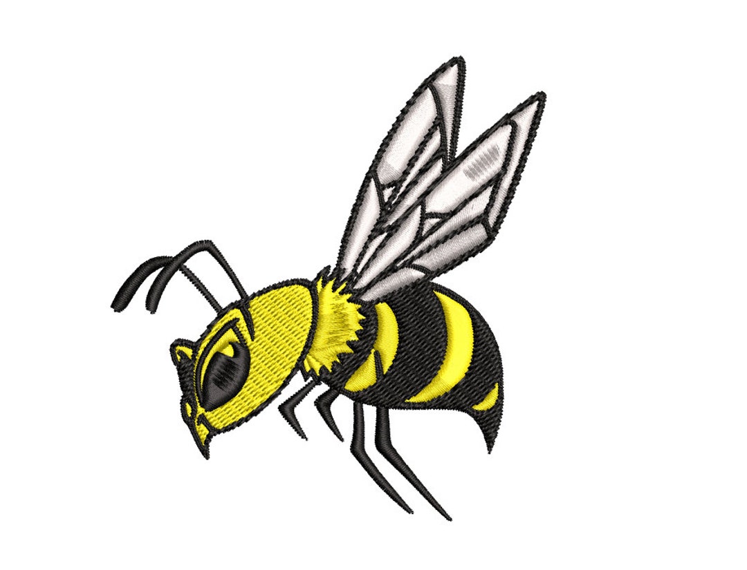 Yellow Jacket Embroidery Design, 4x4 Hoop - Etsy