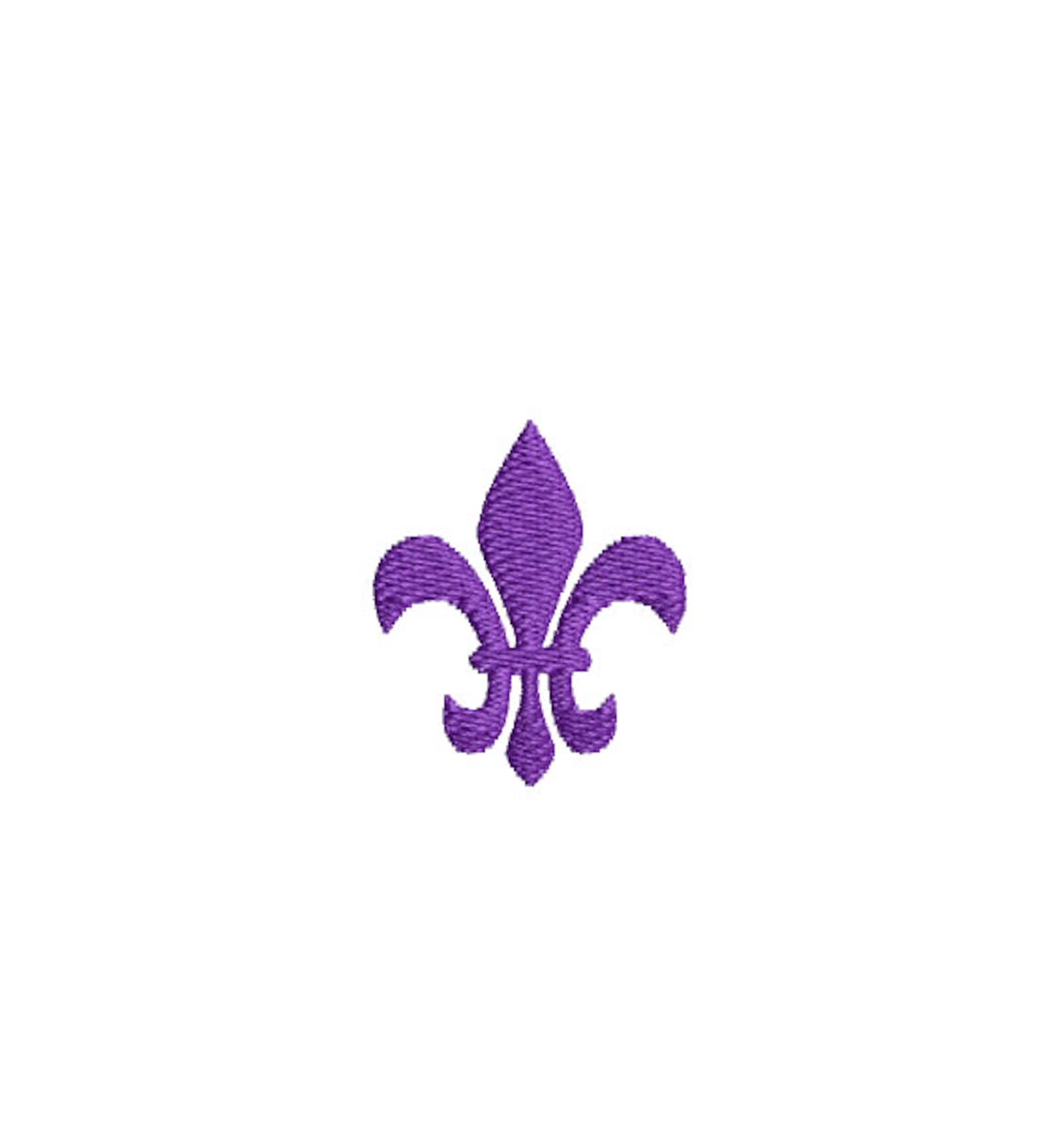 Two SMALL Fleur De Lis Machine Embroidery Designs 2 Stitch - Etsy