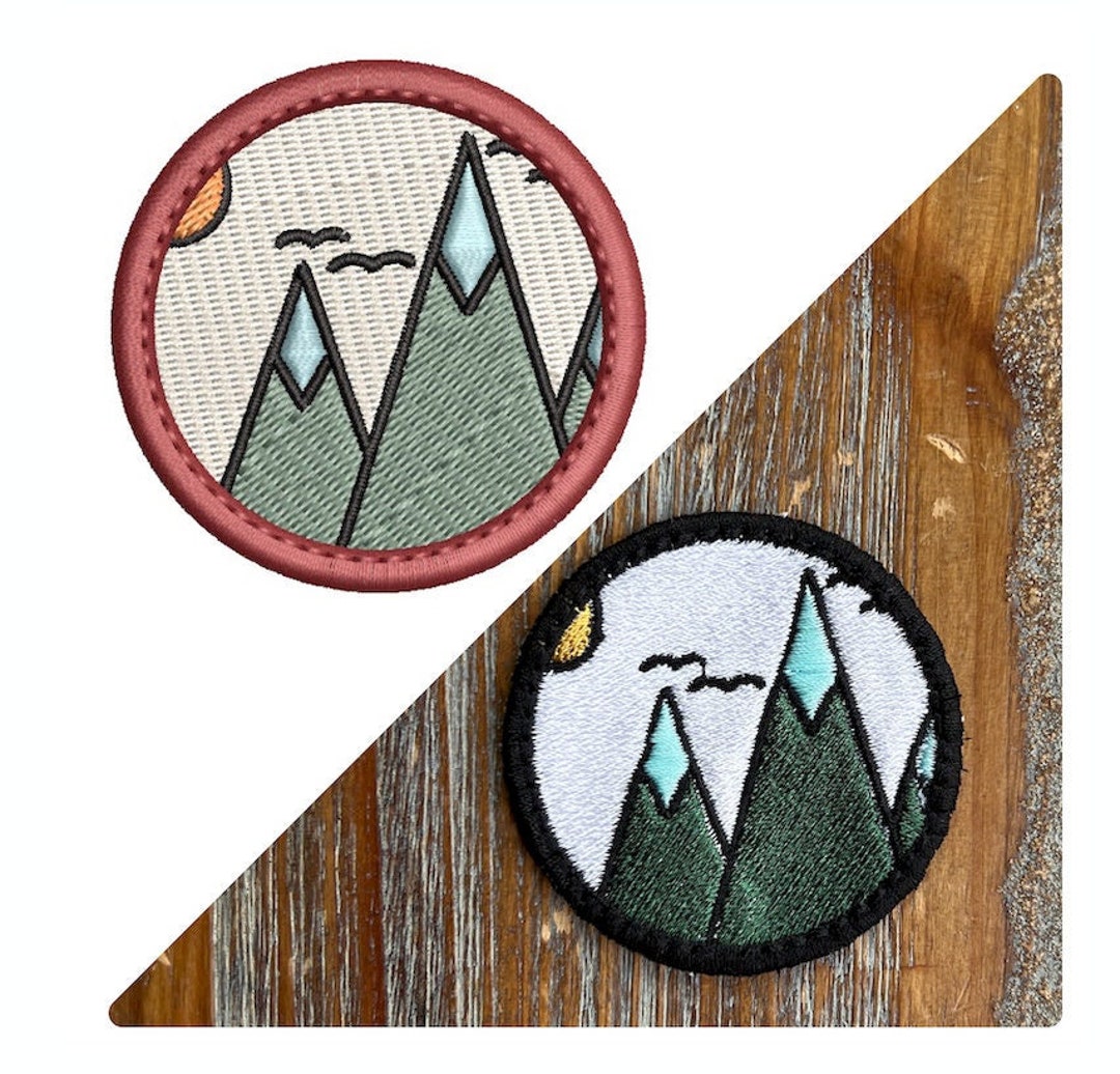 ITH Mountain Patch Machine Embroidery Design, Patch Embroidery Design ...