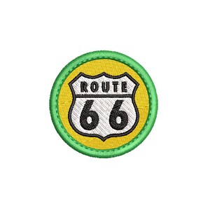 Route 66 Patch Machine Embroidery Design, Route 66 Embroidery Design ...
