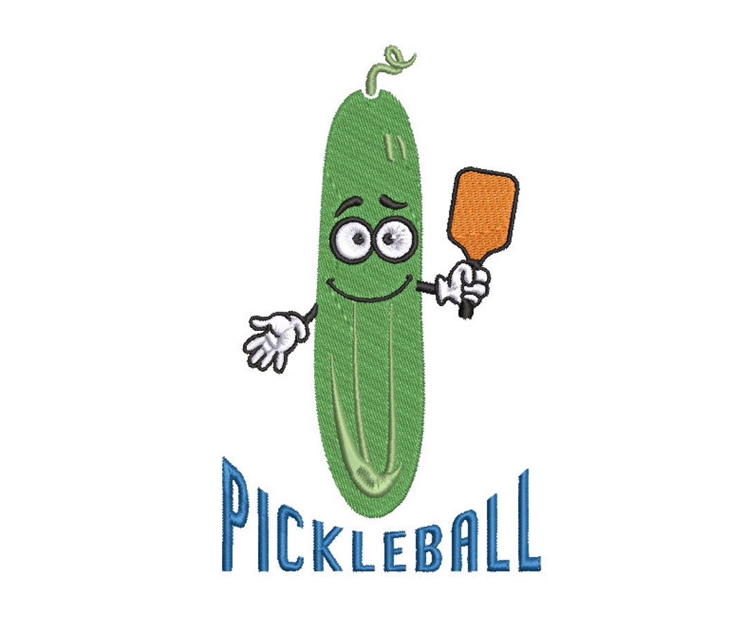 Funny Pickleball Embroidery Machine Design, Pickleball Embroidery ...