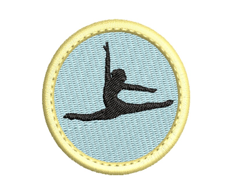 Dance Patch Machine Embroidery Design 2 Designs Patch | Etsy