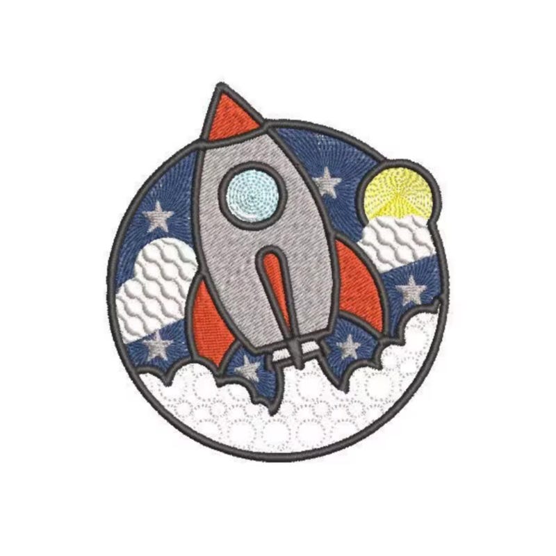 Rockets Embroidery - Etsy