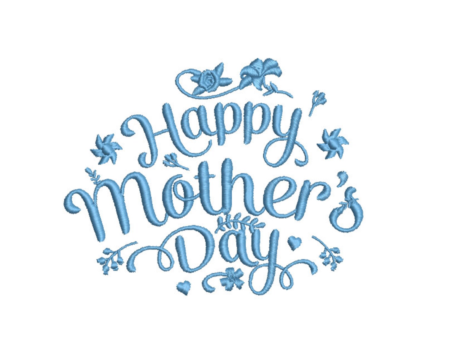Happy Mother's Day Machine Embroidery Design, 2 Sizes, Mother's Day ...