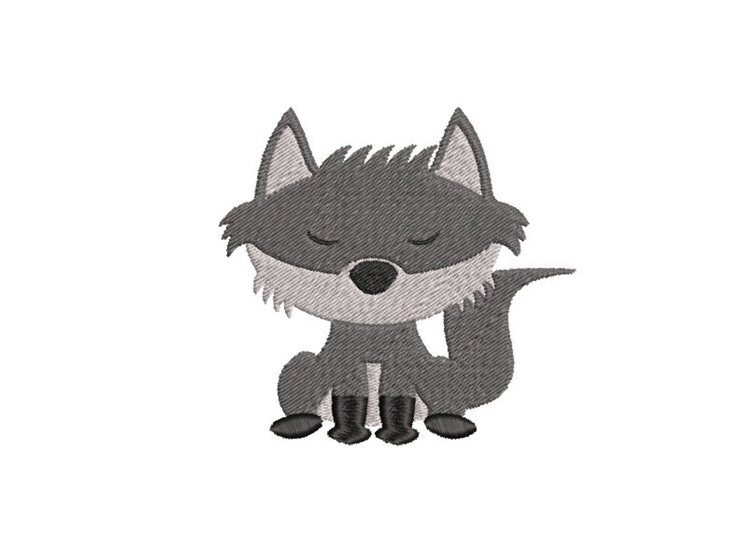 Wolf Machine Embroidery Design, Nursery Embroidery Design, 4x4 Hoop - Etsy
