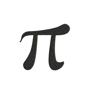 Pi Machine Embroidery Design 3.1415, Pi Embroidery Design, Teacher ...