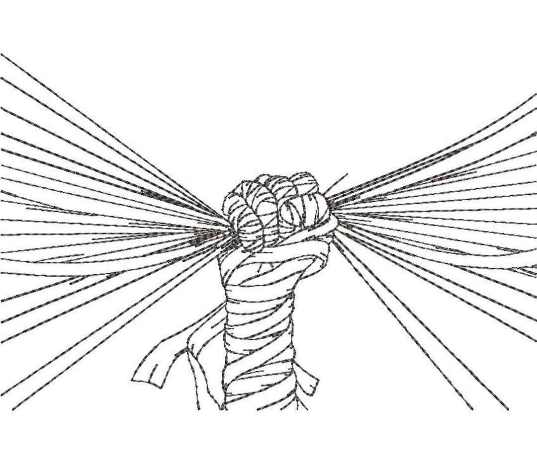 Mummy Machine Embroidery Design, Halloween Embroidery Design, Mummy ...