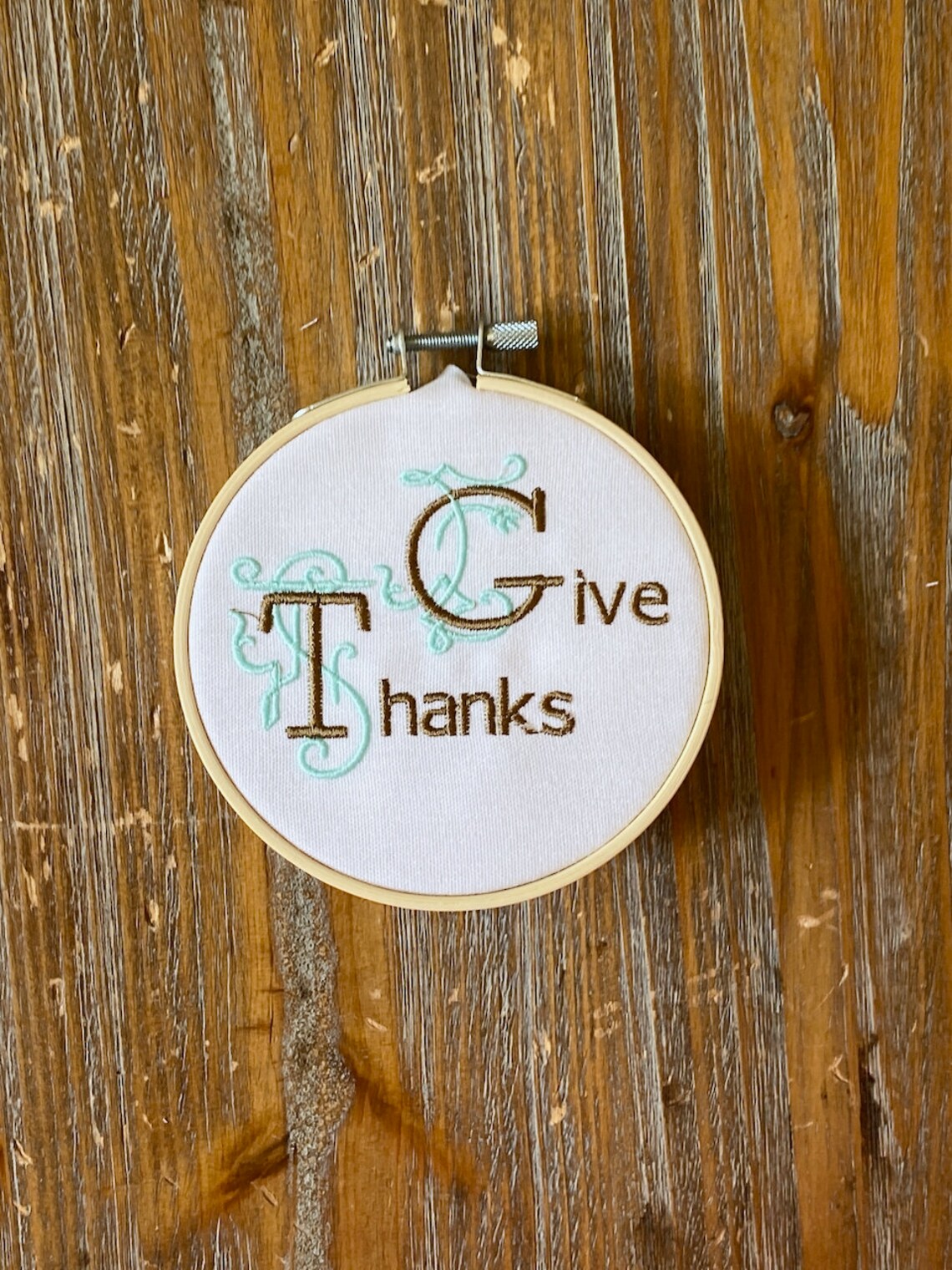 Give Thanks Thanksgiving Machine Embroidery Design, Thanksgiving ...
