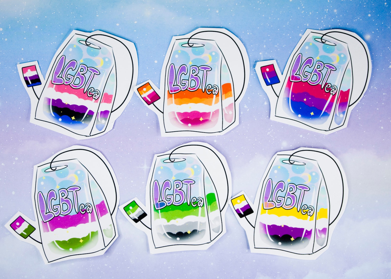 LGBT lgbtea Vinyl Gloss Sticker Set 2 - Etsy