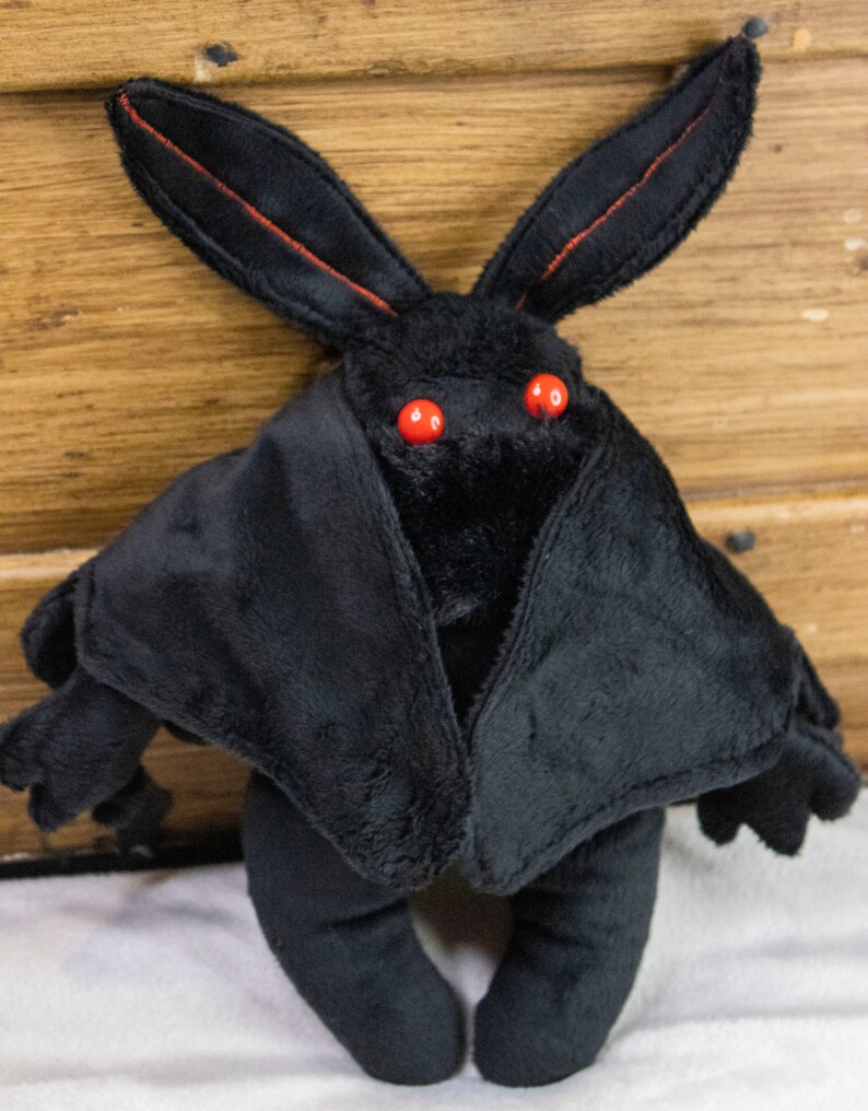 Mothman Plush 12 Inches - Cryptid Super Soft Minky W/ Weighted Bean ...