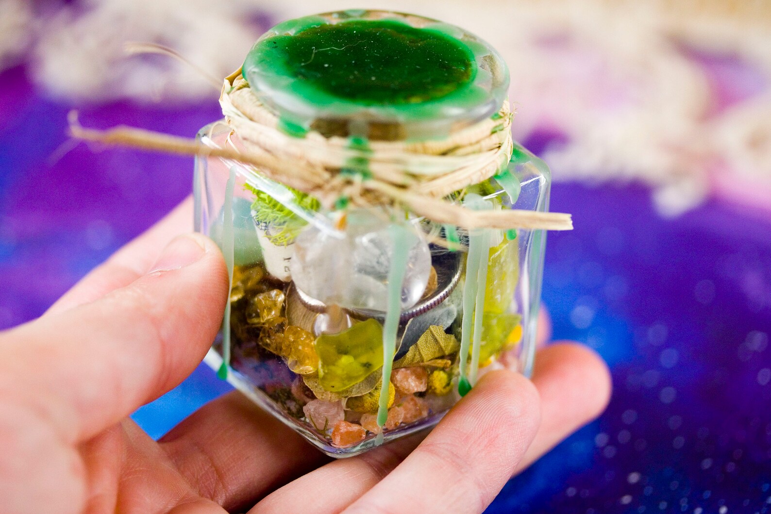 Prosperity Spell Jar - Charm- Money - Success - Luck - Wealth - Etsy
