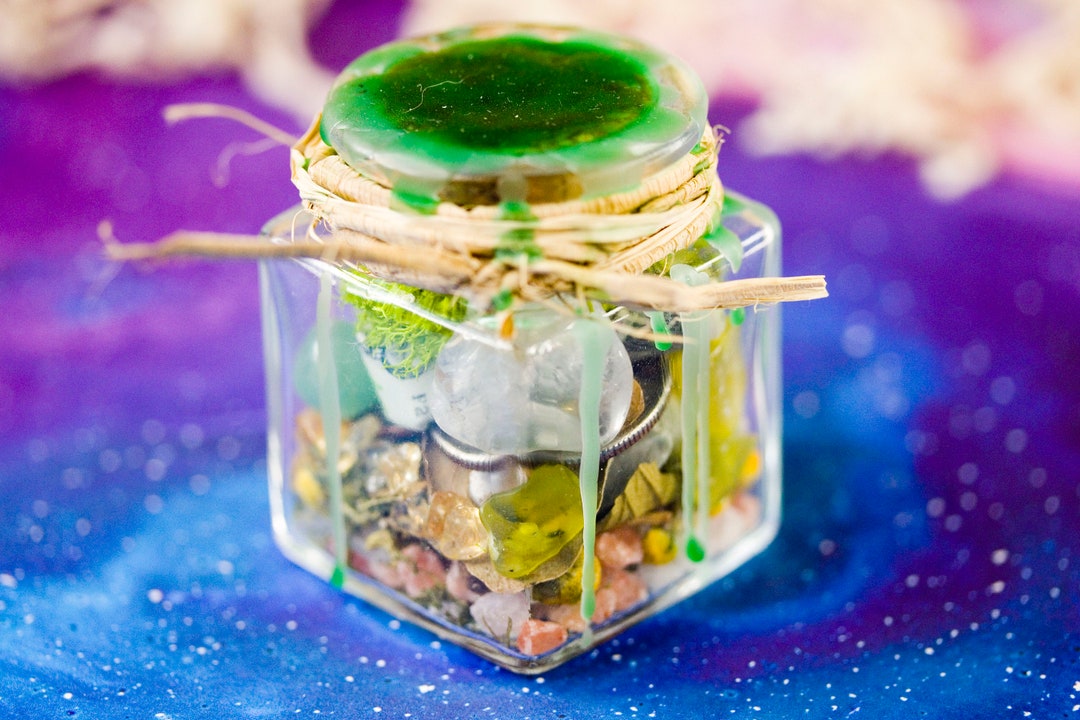Prosperity Spell Jar - Charm- Money - Success - Luck - Wealth - Etsy