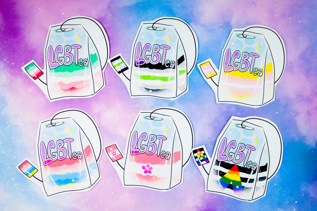 LGBT+ "lgbtea" Vinyl Gloss Sticker Set #3 - Etsy