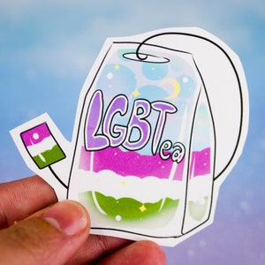 LGBT+ "lgbtea" Vinyl Gloss Sticker Set #2 - Etsy