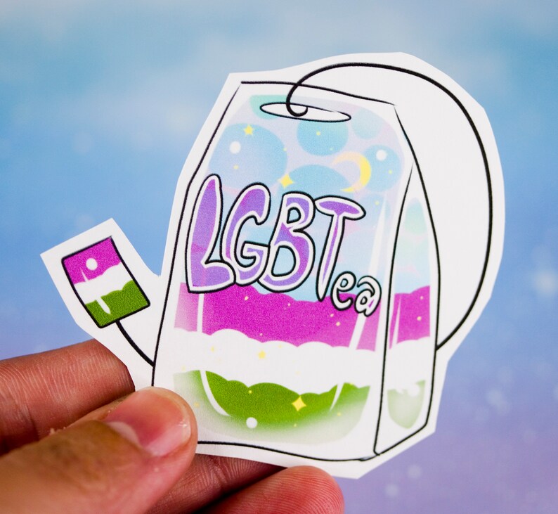 LGBT+ "lgbtea" Vinyl Gloss Sticker Set #2 - Etsy