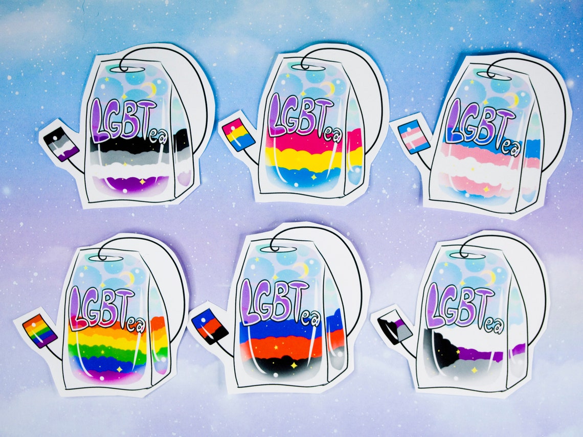 LGBT lgbtea Vinyl Gloss Sticker Set 1 - Etsy