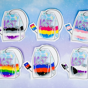 LGBT+ "lgbtea" Vinyl Gloss Sticker Set #1 - Etsy