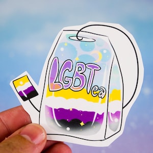 LGBT+ "lgbtea" Vinyl Gloss Sticker Set #2 - Etsy