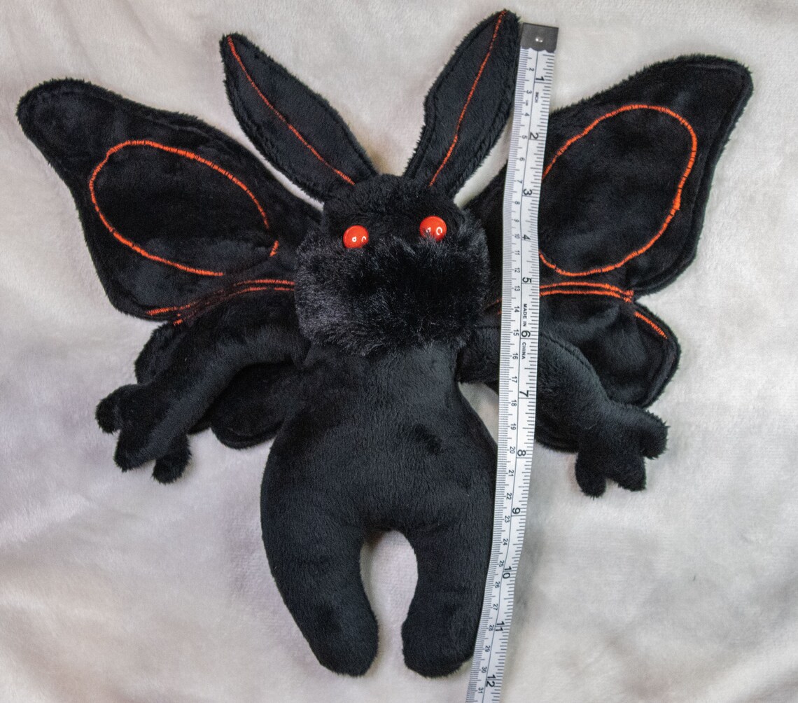 Mothman Plush 12 Inches - Cryptid Super Soft Minky W/ Weighted Bean ...