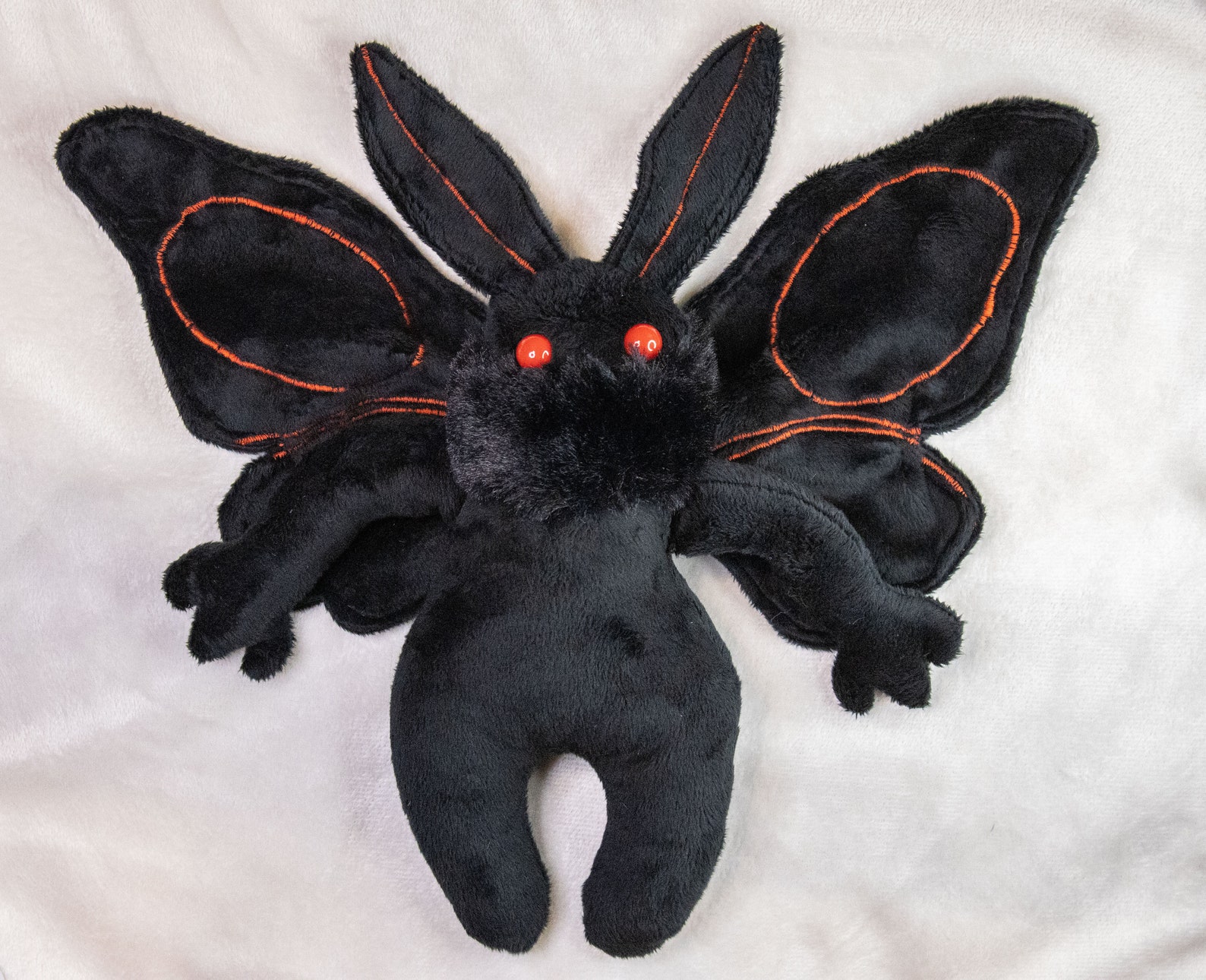 Mothman Plush 12 Inches - Cryptid Super Soft Minky W/ Weighted Bean ...