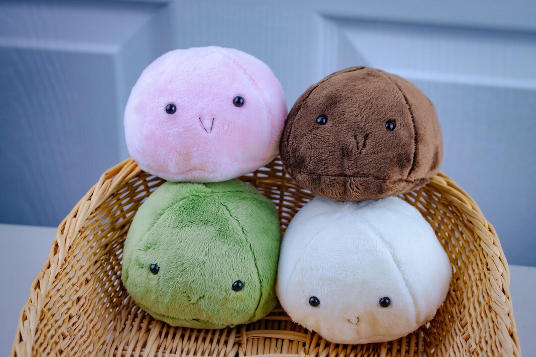 Kawaii Mochi Bun Plushies - 4 Kinds to Choose From - Listing is for ONE ...
