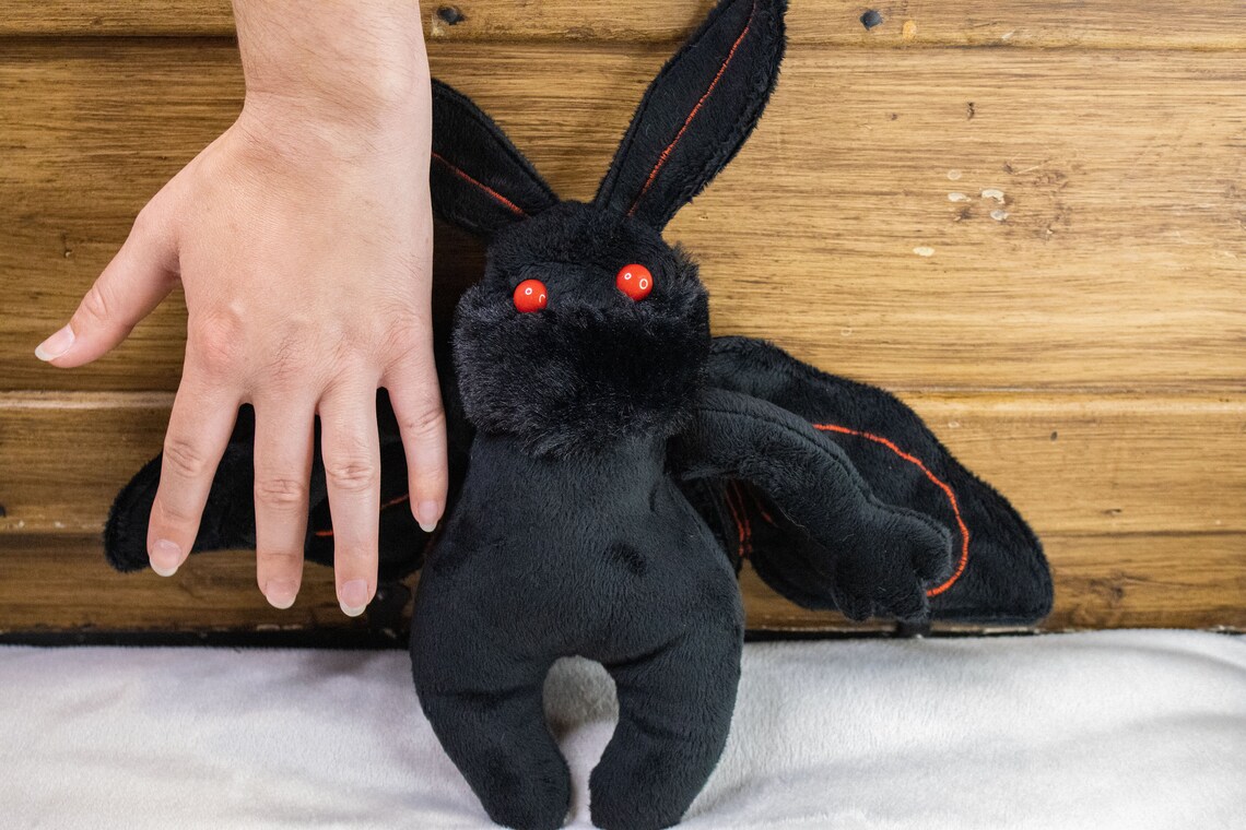 Mothman Plush 12 Inches - Cryptid Super Soft Minky W/ Weighted Bean ...