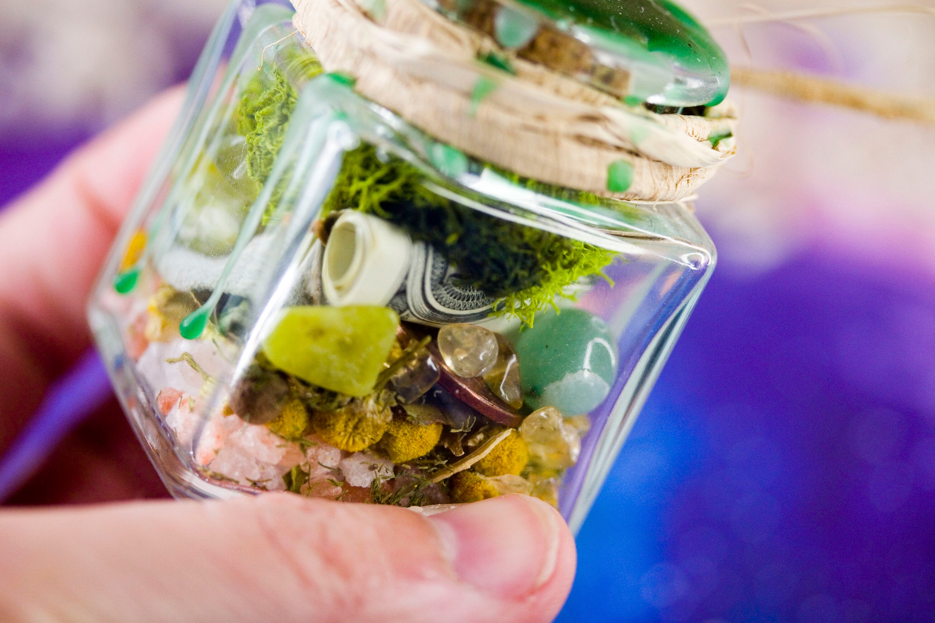 Prosperity Spell Jar - Charm- Money - Success - Luck - Wealth - Etsy