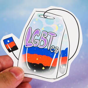 LGBT+ "lgbtea" Vinyl Gloss Sticker Set #1 - Etsy
