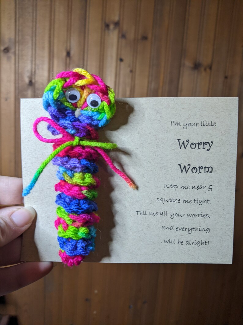Worry Worm Crochet Fidget - Etsy