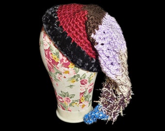 Unique Elf / Fairy Night Cap! Crocheted Scrap Hat! Cute and Funky! Free ...