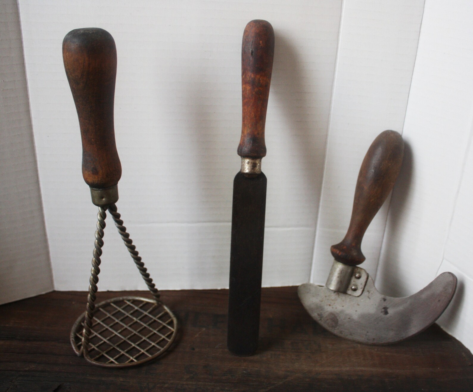 Vintage 1930s 1940s Wood Handle Kitchen Utensils Masher - Etsy