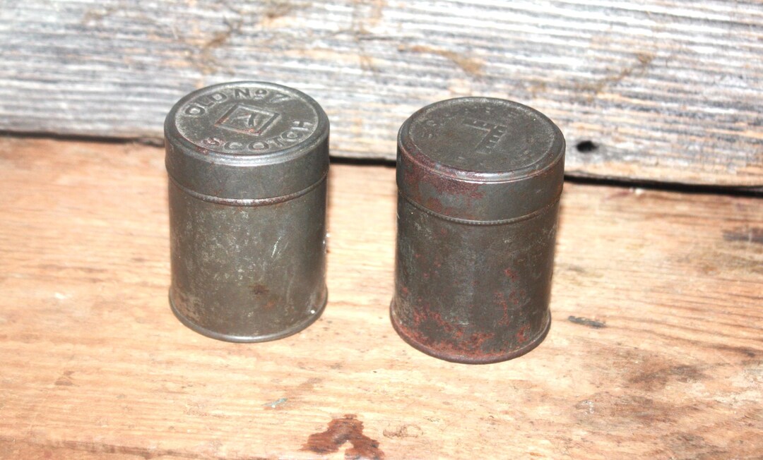 Vintage Pair of Empty Snuff Tins, Square Snuff and Old No 7 Scotch - Etsy