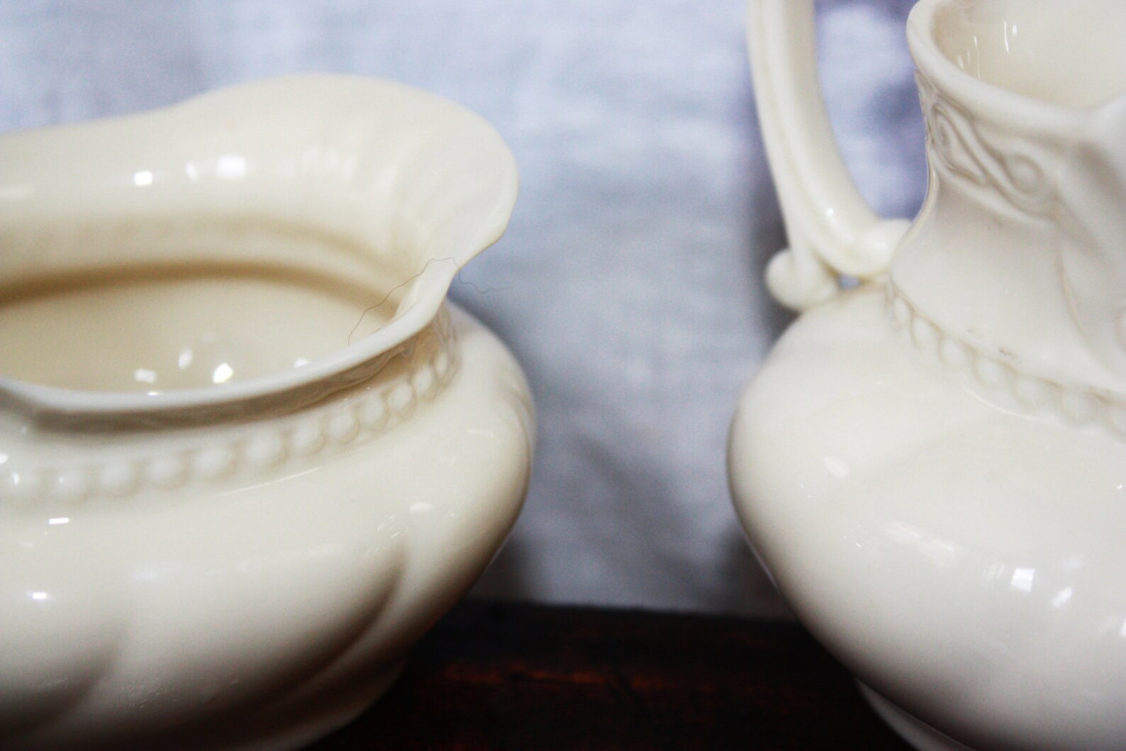 Beautiful Lenox 1950s Cream White Colonial Pattern Creamer and - Etsy