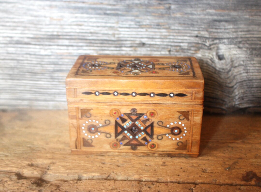 Lovely Sectioned Wood Box Great Design - Etsy