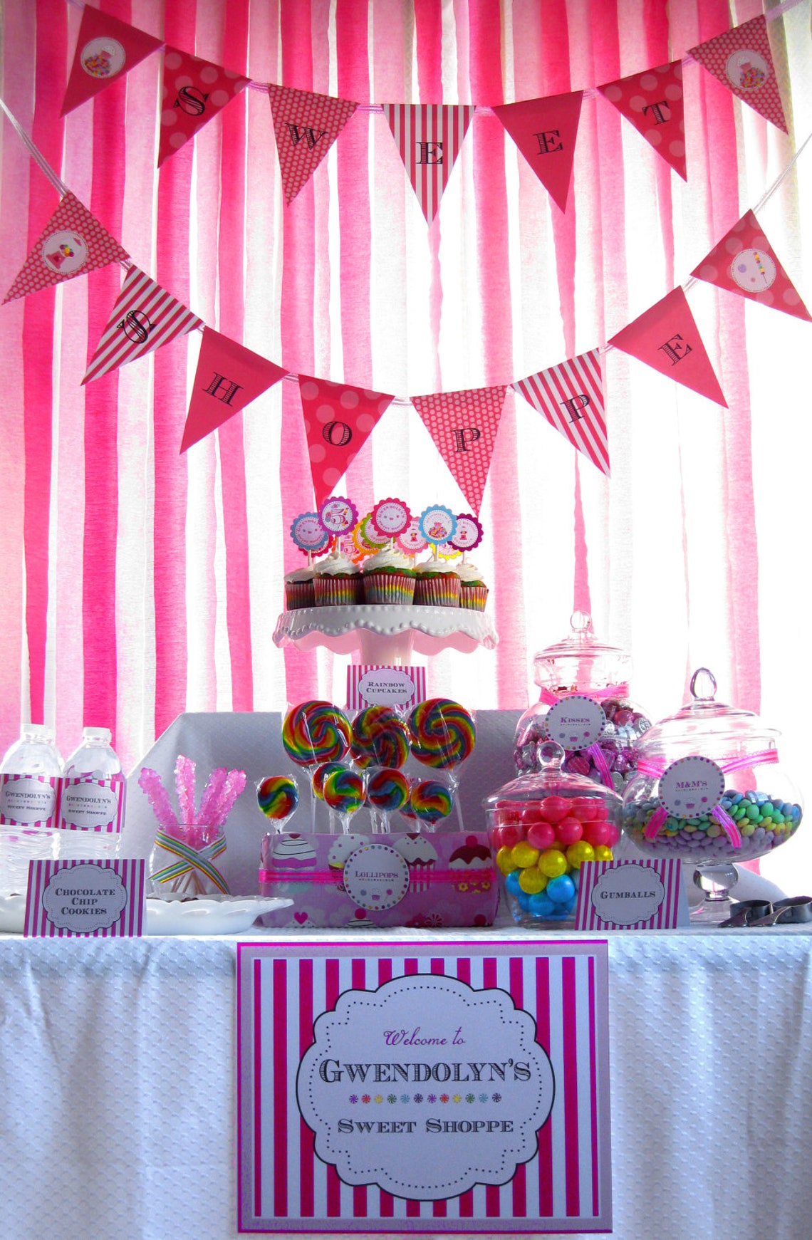 INSTANT DOWNLOAD - Sweet Shoppe Party - 45 Candy Labels, 2.5 Inch ...